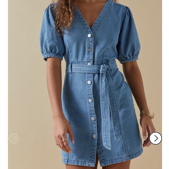 Francesca's Collections | Dresses | Francescas Denim Wrap Dress | Poshmark